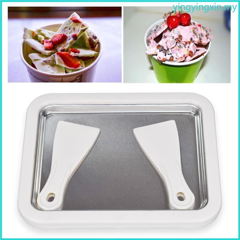 YIN Mini Ice Cream Maker for W 2 Spatulas for Kids Family Ice Cream ...