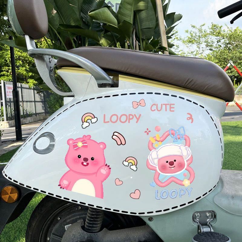 LOOPY Cartoon Stickers Cute Beaver Decorative Stickers Waterproof ...