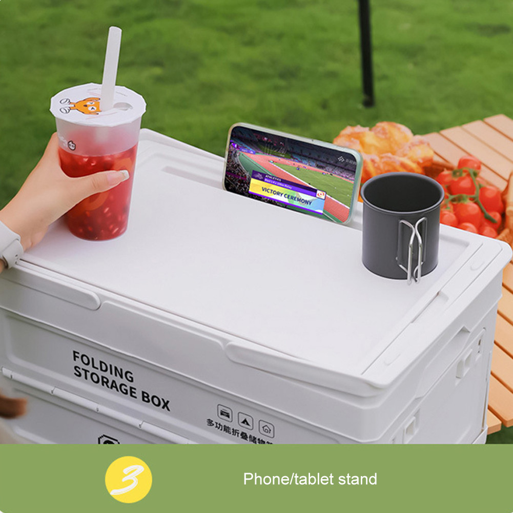 Foldable Storage Bin Multi-Function Stackable Storage Box with Handle ...