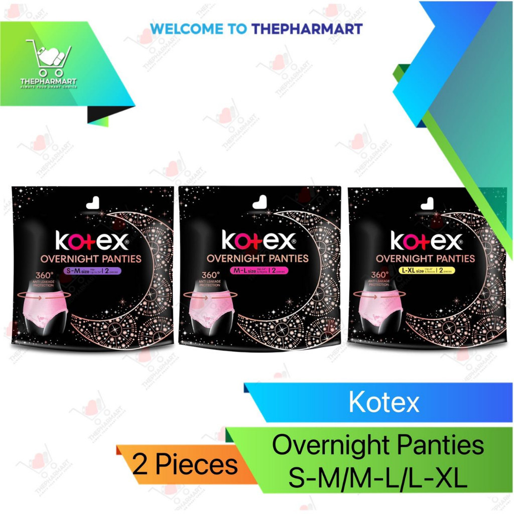 Kotex Overnight Panties (S-M/M-L) | Shopee Malaysia