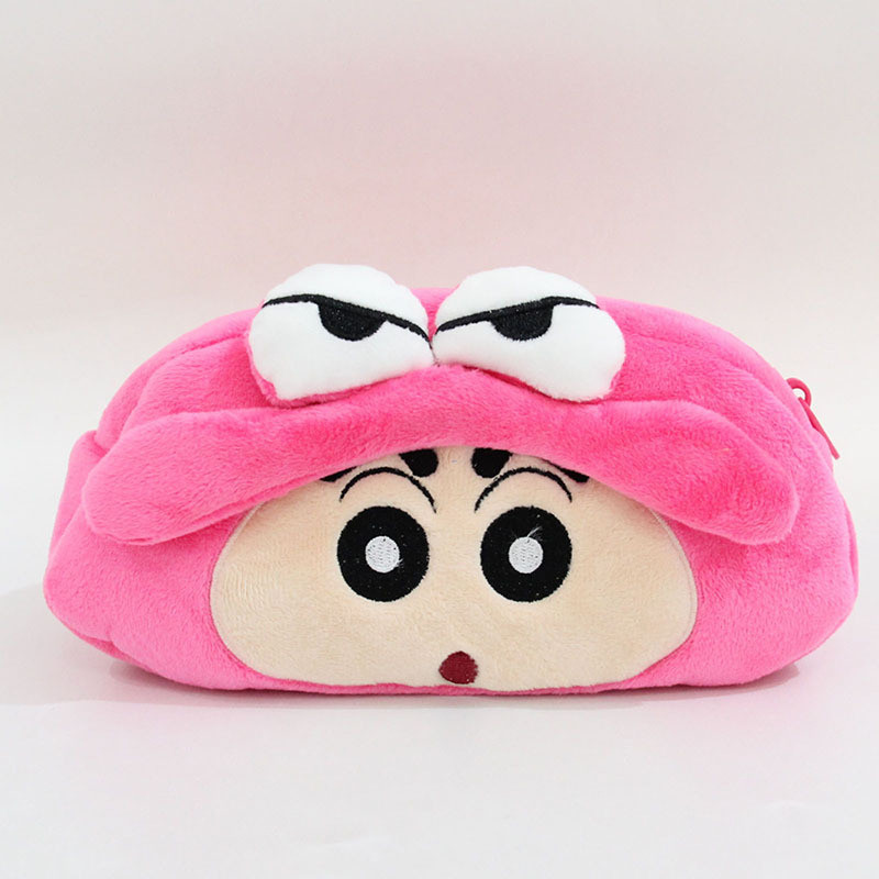 guyumao Cute Crayon Shin Chan Plush Toy Makeup Bag Pen Bag Anime Kawaii ...