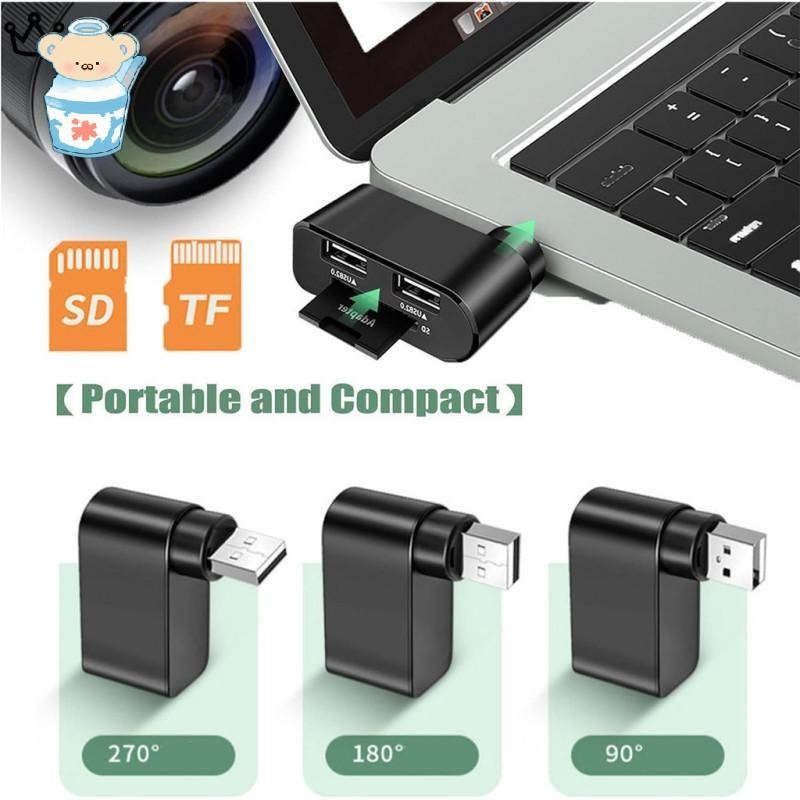 [YM1]4 in 1 Rotatable USB Hub, 4 in 1 Multi-Port Laptop Hub, Portable ...