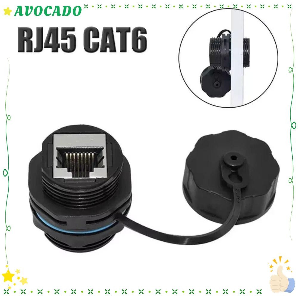 AVOCADD Cat6A RJ45 Connector, IP68 Waterproof Circular RJ45 Connector ...