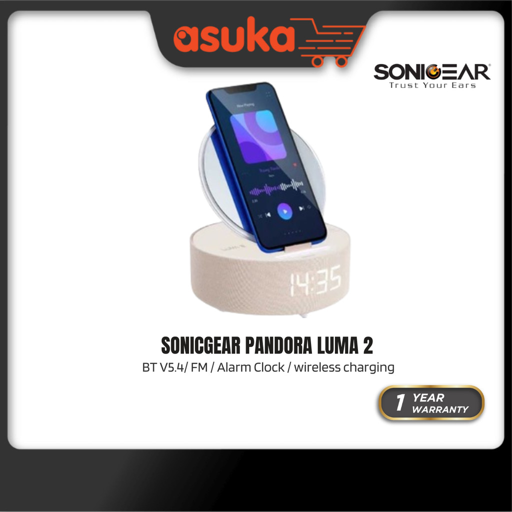 SonicGear Pandora Luma 2 Bluetooth Wireless Charging Portable Speaker ...