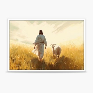 Jesus Leaves The Parable of The Lost Sheep Canvas Wall Art Christian ...