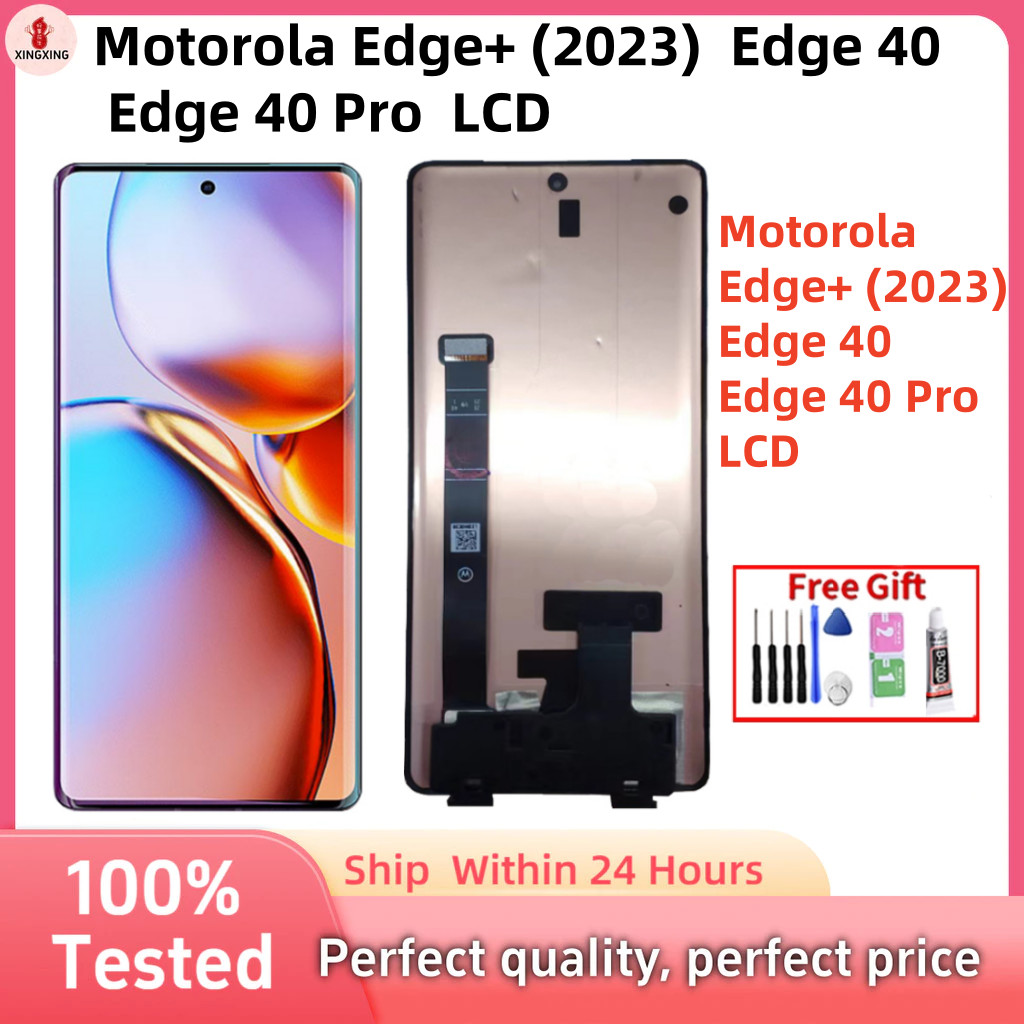 For Original AMOLED Motorola Edge+ (2023) Edge 40 Edge 40 Pro LCD ...