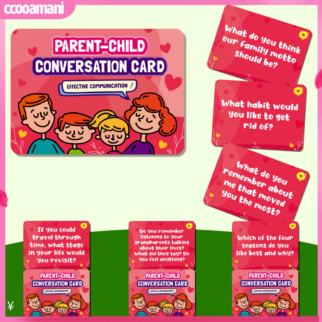 ccooamani| Family Relationship Bonding Cards Family Conversation Game ...