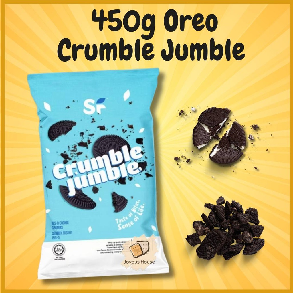 450g SF Crumble Jumble Oreo serbuk biscuit Bis-O cookies crumbs (halal ...