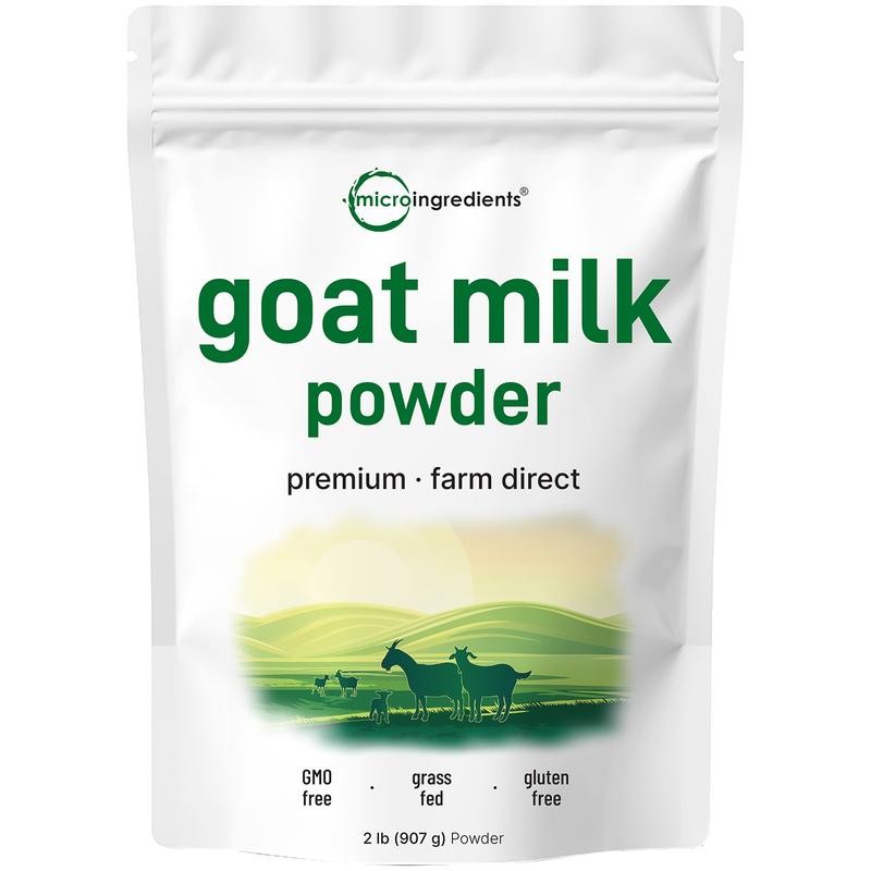 Micro Ingredients Goat Milk Powder-2LB, Rich in Protein, Calcium ...
