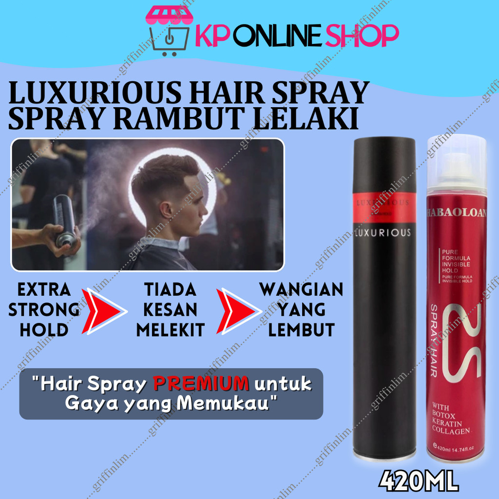 LUXURIOUS HAIR SPRAY STRONG HOLD SPRAY PENGERAS RAMBUT SPRAY RAMBUT ...