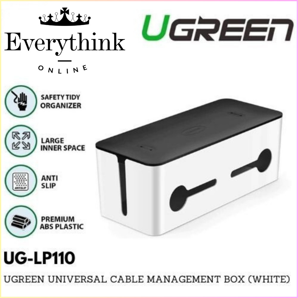 UGREEN CABLE MANAGEMENT BOX CORD ORGANIZER FOR POWER STRIP WIRES HEAT ...