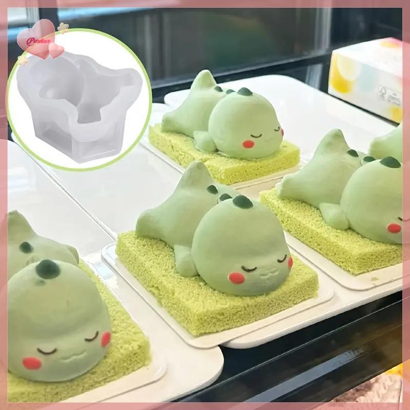 Purelove> Cute Dinosaur Mousse Mold Pudding Silicone Mold Custard Mold ...