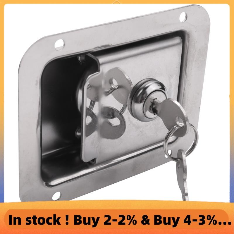 Paddle Latch with Lock & Key Travel Trailer Lock Stainless Steel RV ...