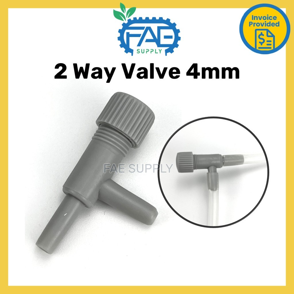 Two Way Check Valve 4mm Air Control Valve Oxygen Air & Water Tube Hose ...