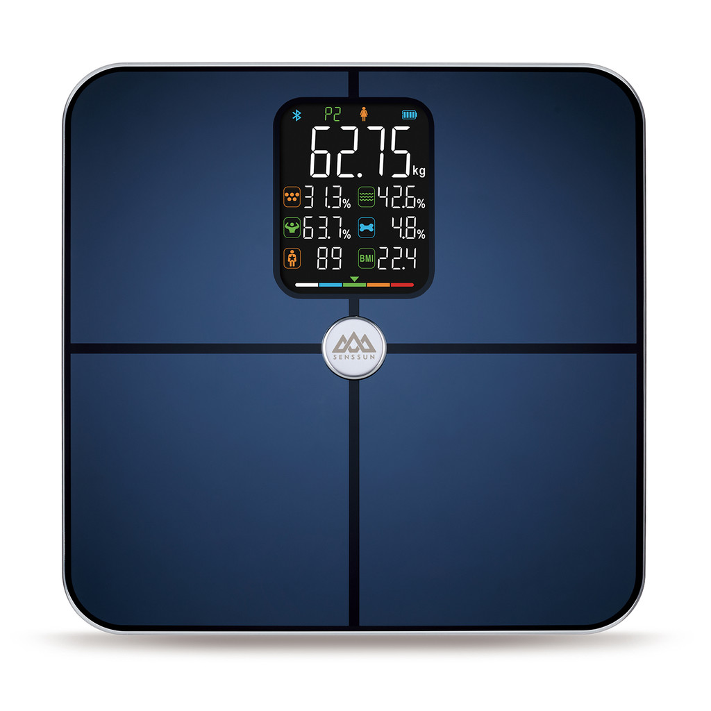 SENSSUN/CAMRY Digital Smart Body Fat Weight Scale 180kg Rechargeable ...