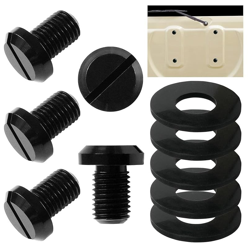 WeBirth Jimny Bolt [Jimny dedicated design back door bolt] with rust-proof washer jb64 (Black ...