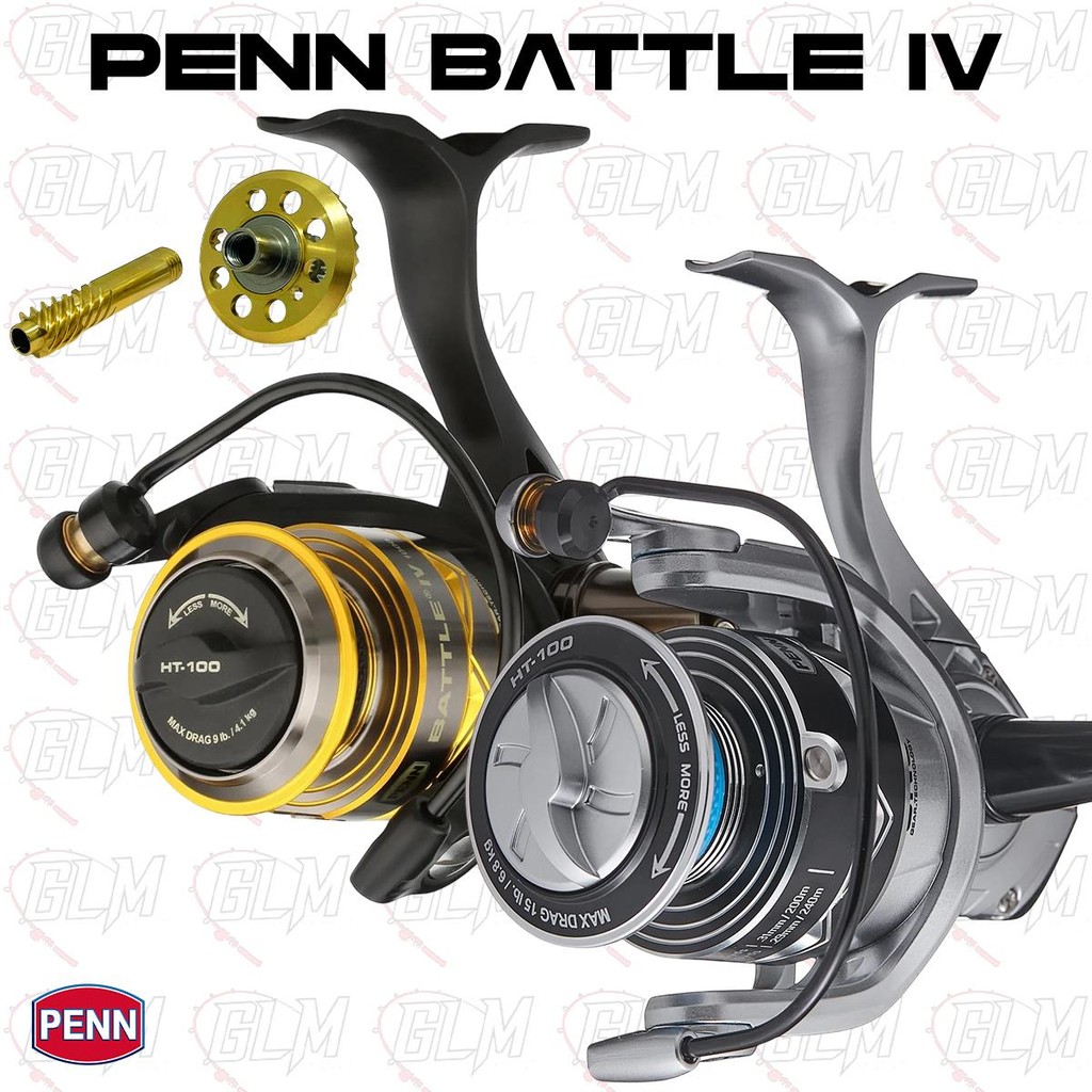 PENN MODEL BATTLE IV SPINNING REEL FOR FISHING WITH BRASS GEAR FOR DX ...