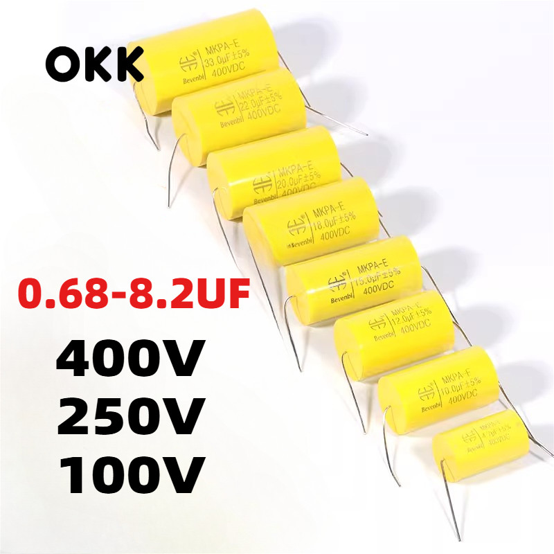 Audiophiler Axial MKP Audio Grade Capacitor 100V/250V/400V 0.68UF-8.2UF ...
