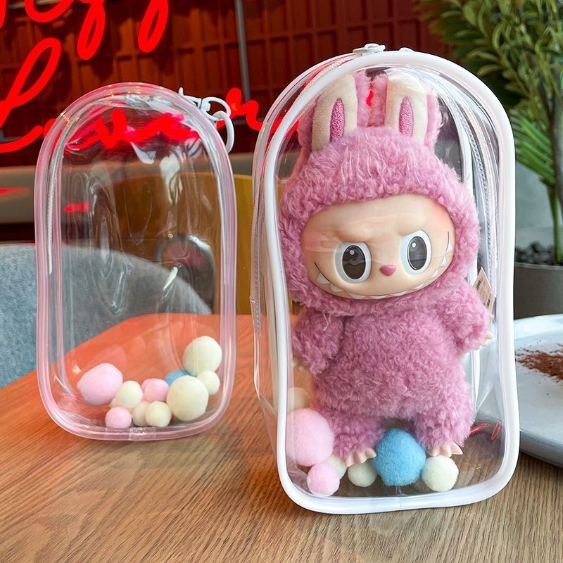 Labubu Bag, labubu V1, V2 Universal Vinyl Doll Pendant Anti-dust ...