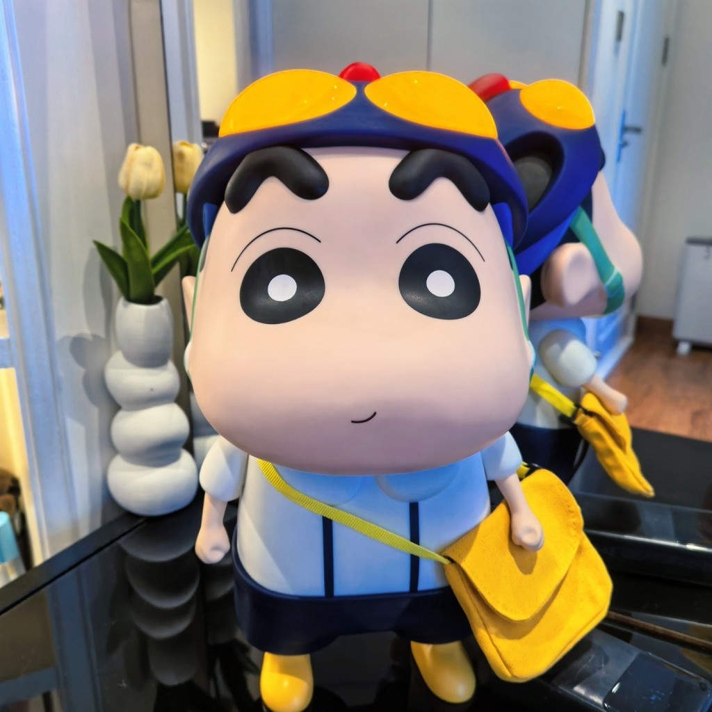 School Uniform Crayon Shin-Chan Head Luminous Fabric Backpack Crayon ...