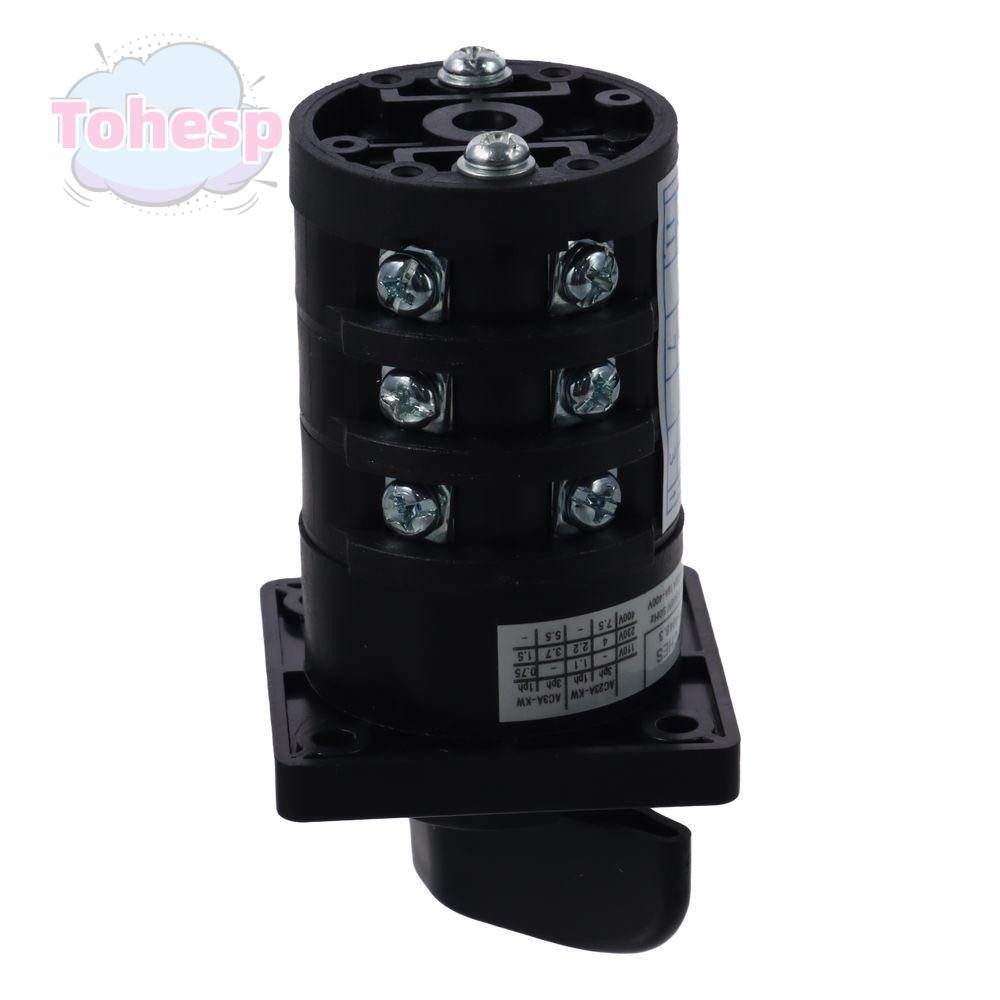 TOHESP Changeover Switch, 20A 500V 4W 7 Position Rotary Changeover ...