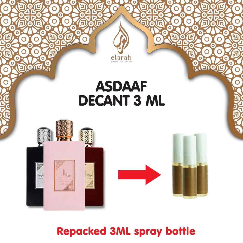 PERFUME ASDAAF DECANT 3 ML | Shopee Malaysia