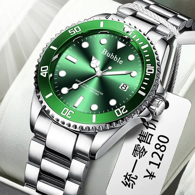 Swiss Watch Men's Fully Automatic Movement Luminous Waterproof Calendar ...
