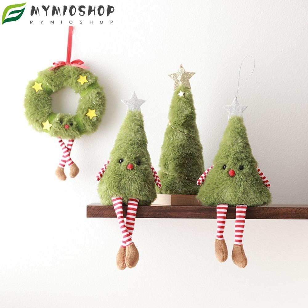 MIOSHOP Christmas Tree Plush Doll, Polyester Fabric Xmas Tree Christmas ...