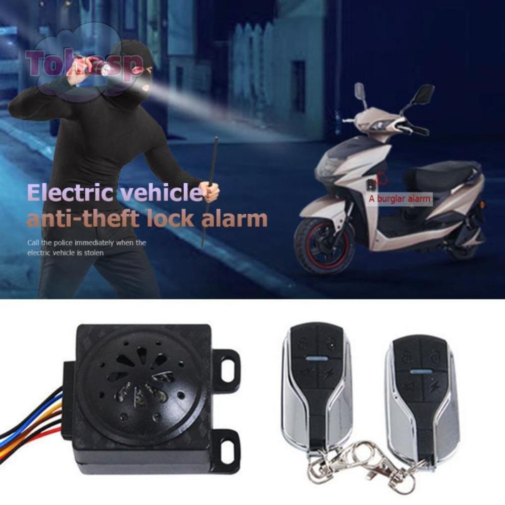 TOHESP Motorcycle Alarm Device Scooter Smart Warning Bell Useful ...