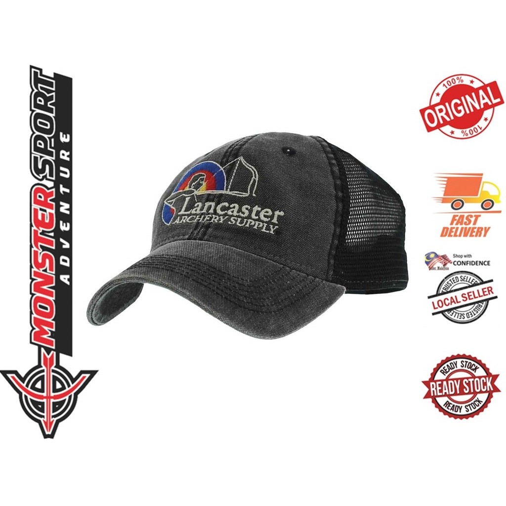 Lancaster Archery Supply Dashboard Trucker Hat (Black) Archery Recurve Archery Compound Archery ...