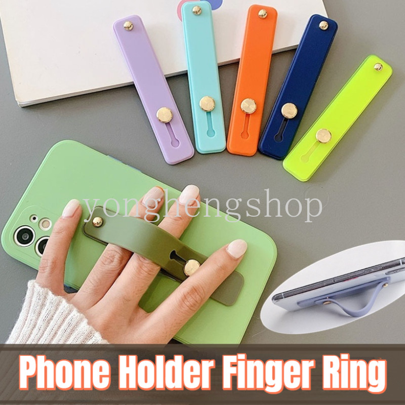 Universal Silicone Wristband Phone Holder Finger Ring Buckle Mobile ...