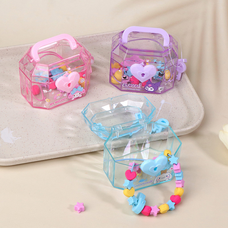 [MMBB] Kawaii Sanrio Kuromi Storage Box With Lock My Melody Treasure ...