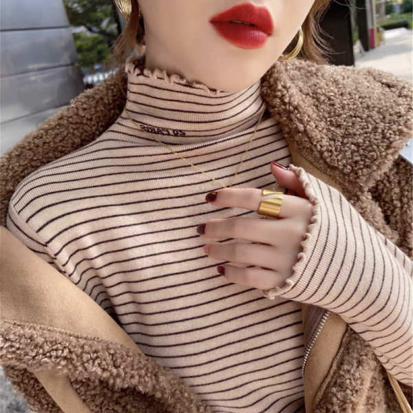 knitted sweater iner baju iner baju lengan panjang De baldu baju asas ...