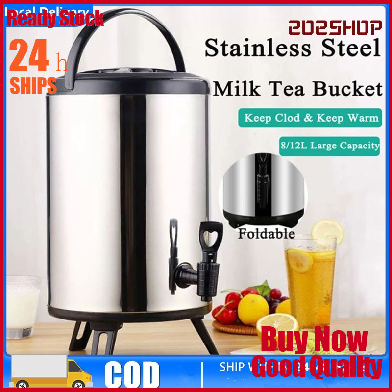 Stainless steel water dispenser 6L ~ 12L hot & cold insulated beverage ...