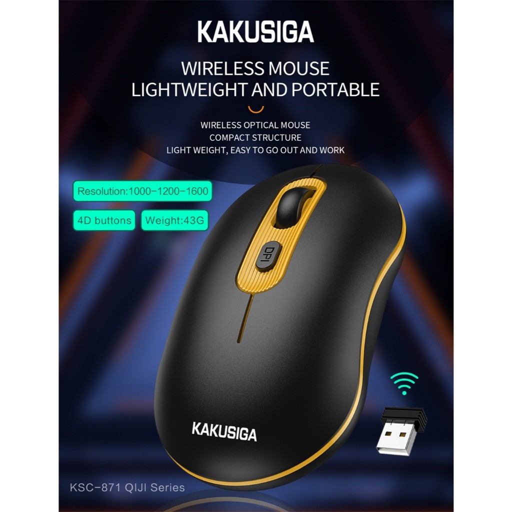 [Ready Stock] KSC-871 QIJI SERIES BUSINESS WIRELESS MOUSE 无线滑鼠 | Shopee ...
