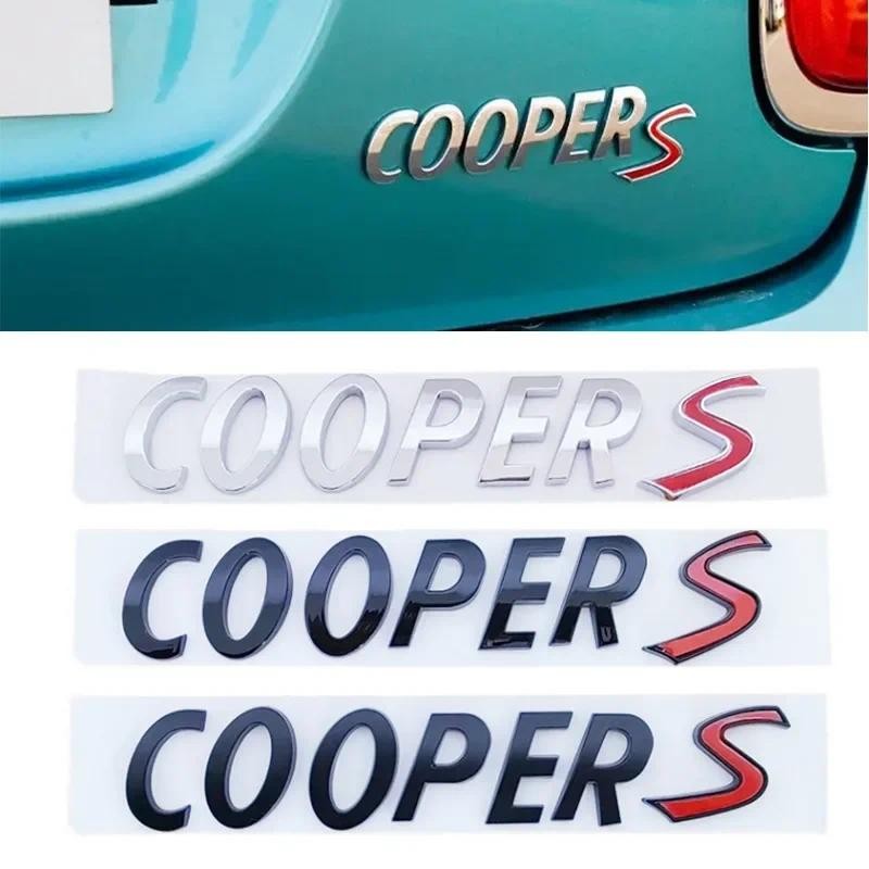 3D ABS MINI Cooper S Rear Boot Emblem Badge Trunk Logo Decals Sticker ...
