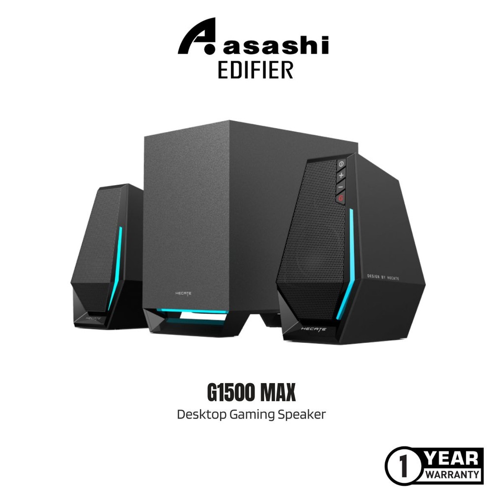 Edifier G1500 MAX 2.1 Desktop Gaming Speaker with Subwoofer - Bluetooth ...