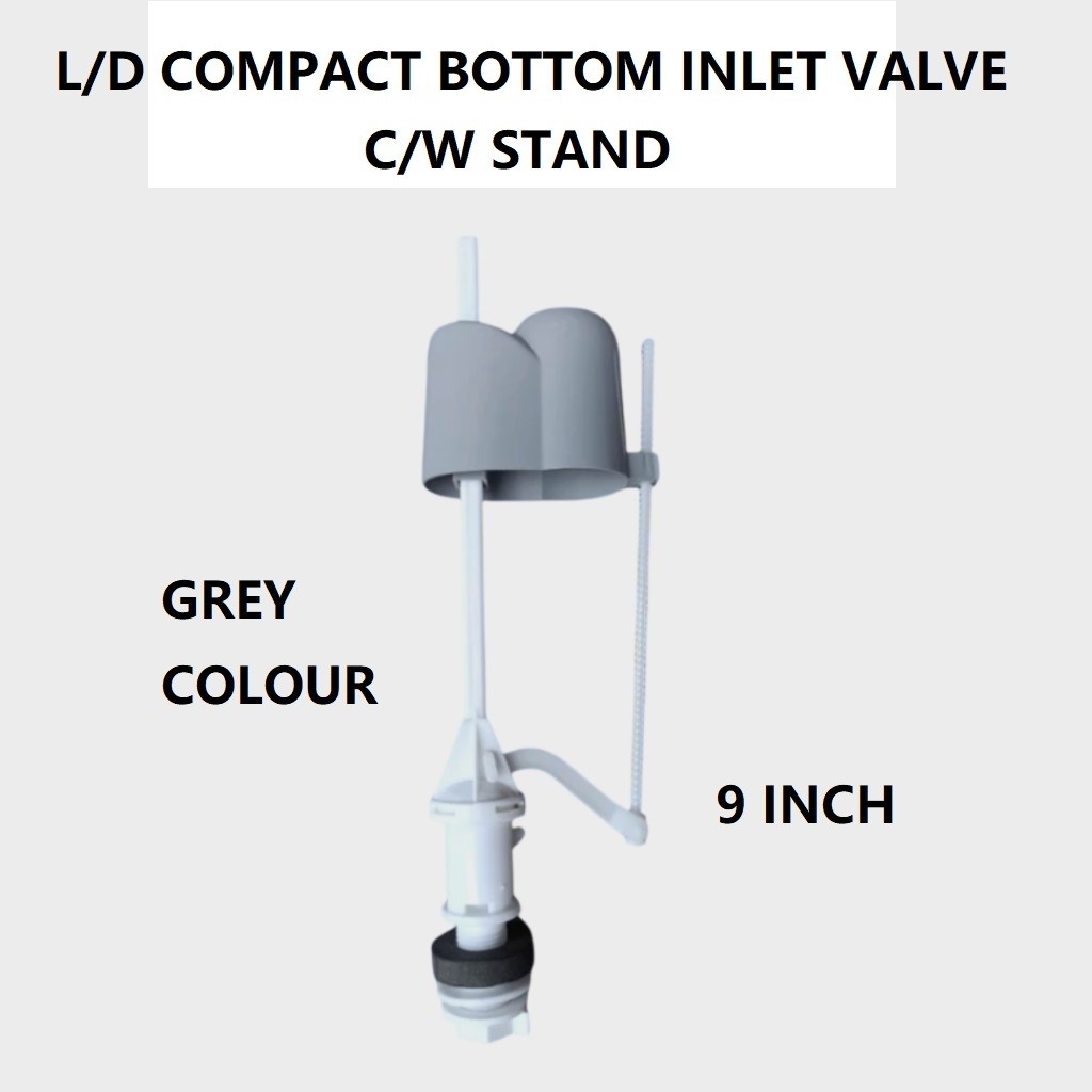 🔥Ready Stock🔥 9" Compact Bottom Inlet Valve C/W Stand (Grey) | Shopee ...