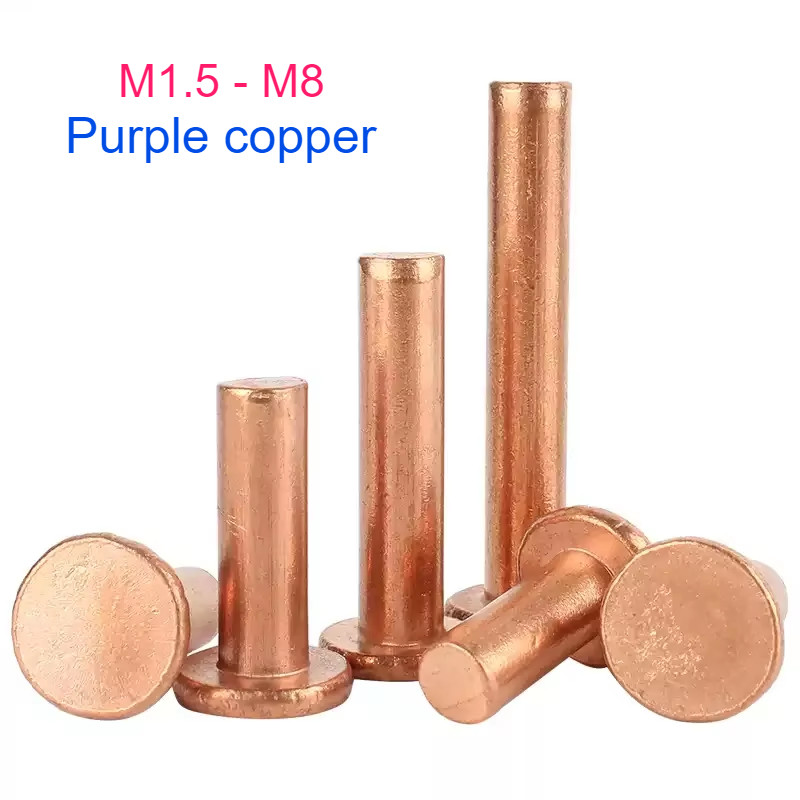 M1.5 M2 M2.5 M3 M4 M5 M6 M8 Solid Purple Copper Hand Knock Riveter ...
