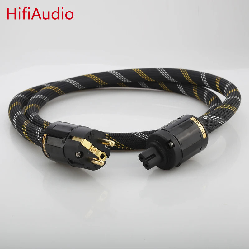 New HiFi Audio AC Power Cable, Schuko Power Cord, HiFi Audiophile Power ...