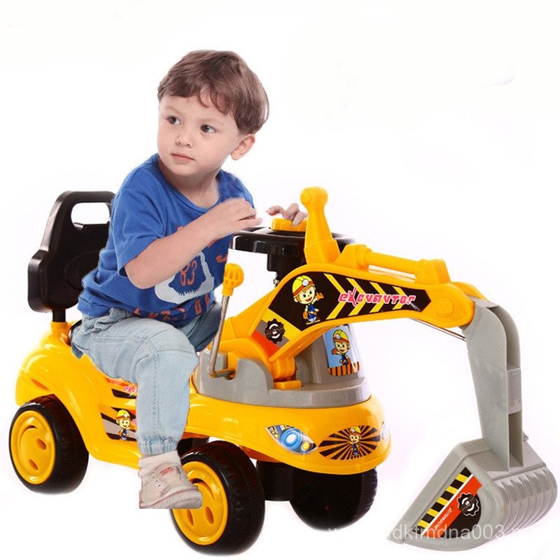 Children Excavator Can Mount Can Riding Toys Engineering Vehicles Large ...