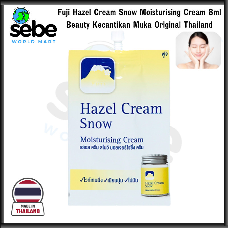 Fuji Hazel Cream Snow Moisturising Cream 8ml Beauty Kecantikan Muka ...