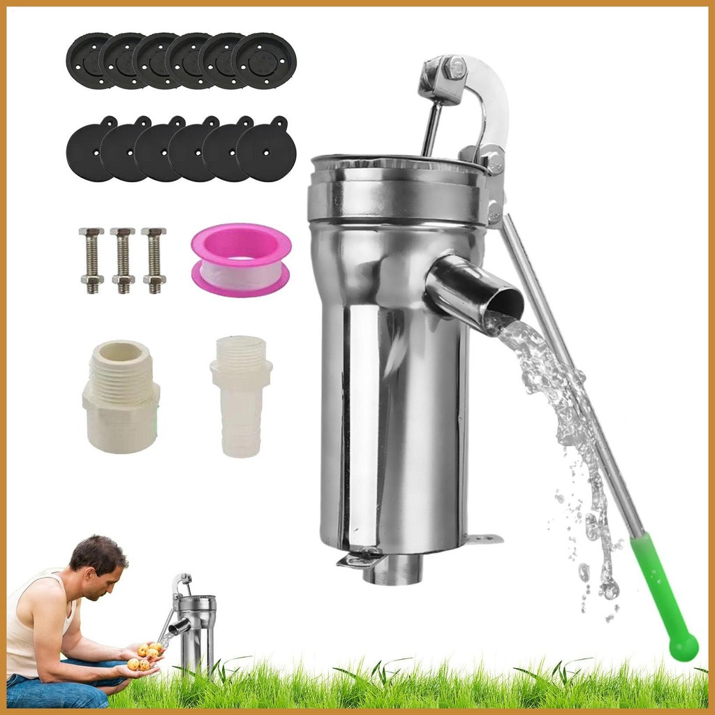 Deep Well Hand Pump Courtyard Well Manual Pump Ergonomic Pitcher Pump ...