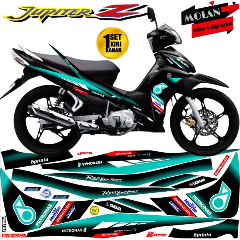 Jupiter Z Robot Variation Striping Sticker Decal 2010-2013 PETRONAS ...