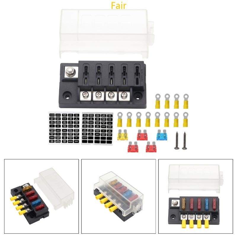 Fair 4 Way Blade Fuses Box Block Holder 32V 100A Car Boats Power ...
