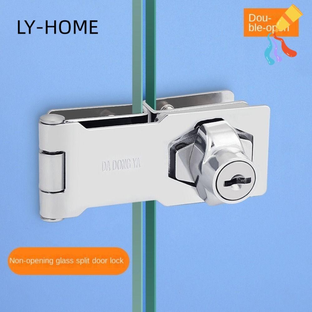 LY-HOME Glass Door Lock, Zinc Alloy Security Cabinet Display Lock ...
