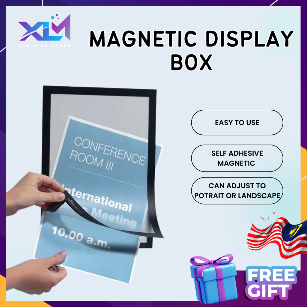 XLM A5 A4 A3 MAGNETIC FRAME PHOTO POSTER CERTIFICATE WALL DISPLAY BOARD ...