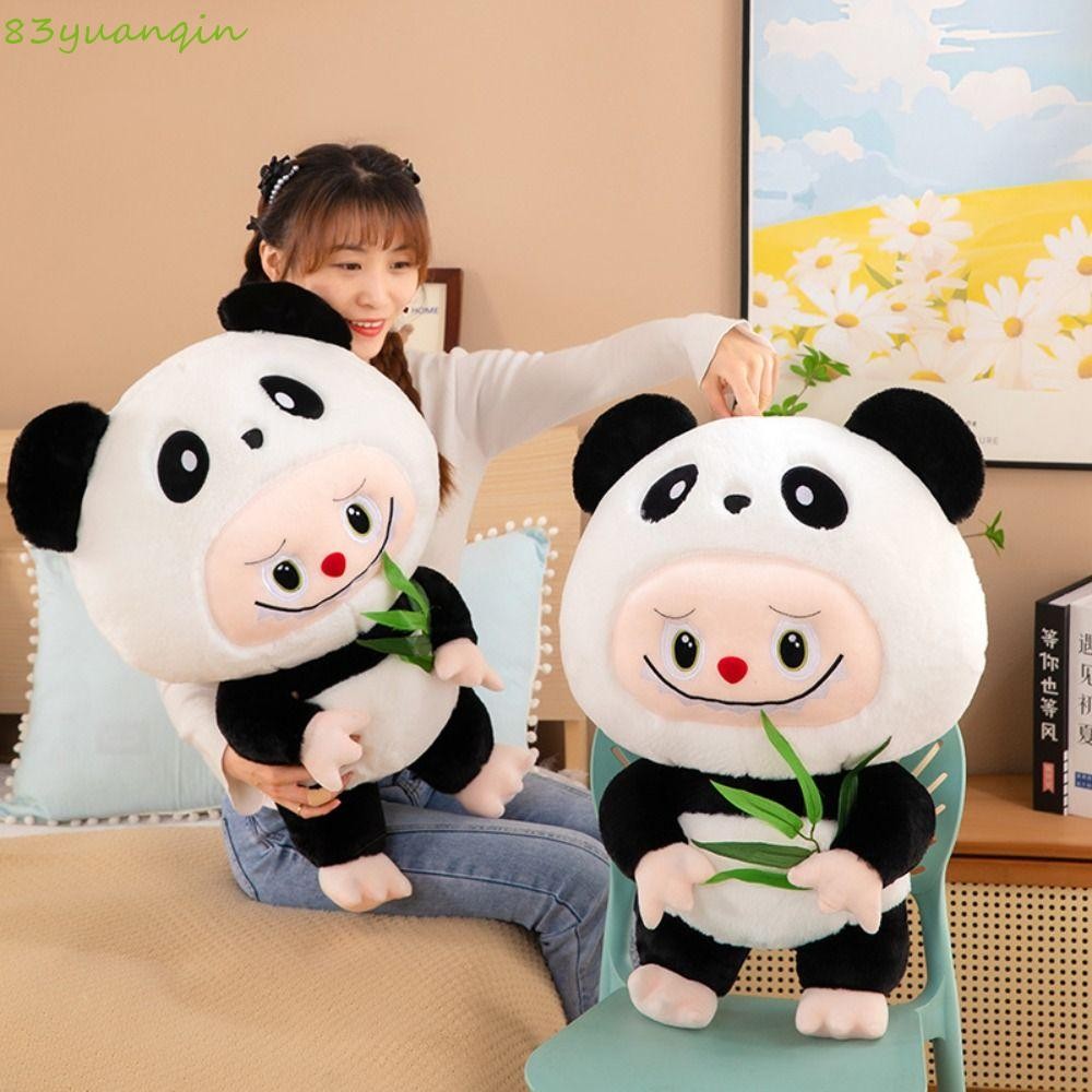 YUANQIN Labubu Plush Stuffed Doll, Cute Cartoon Panda Labubu Plush Toy ...