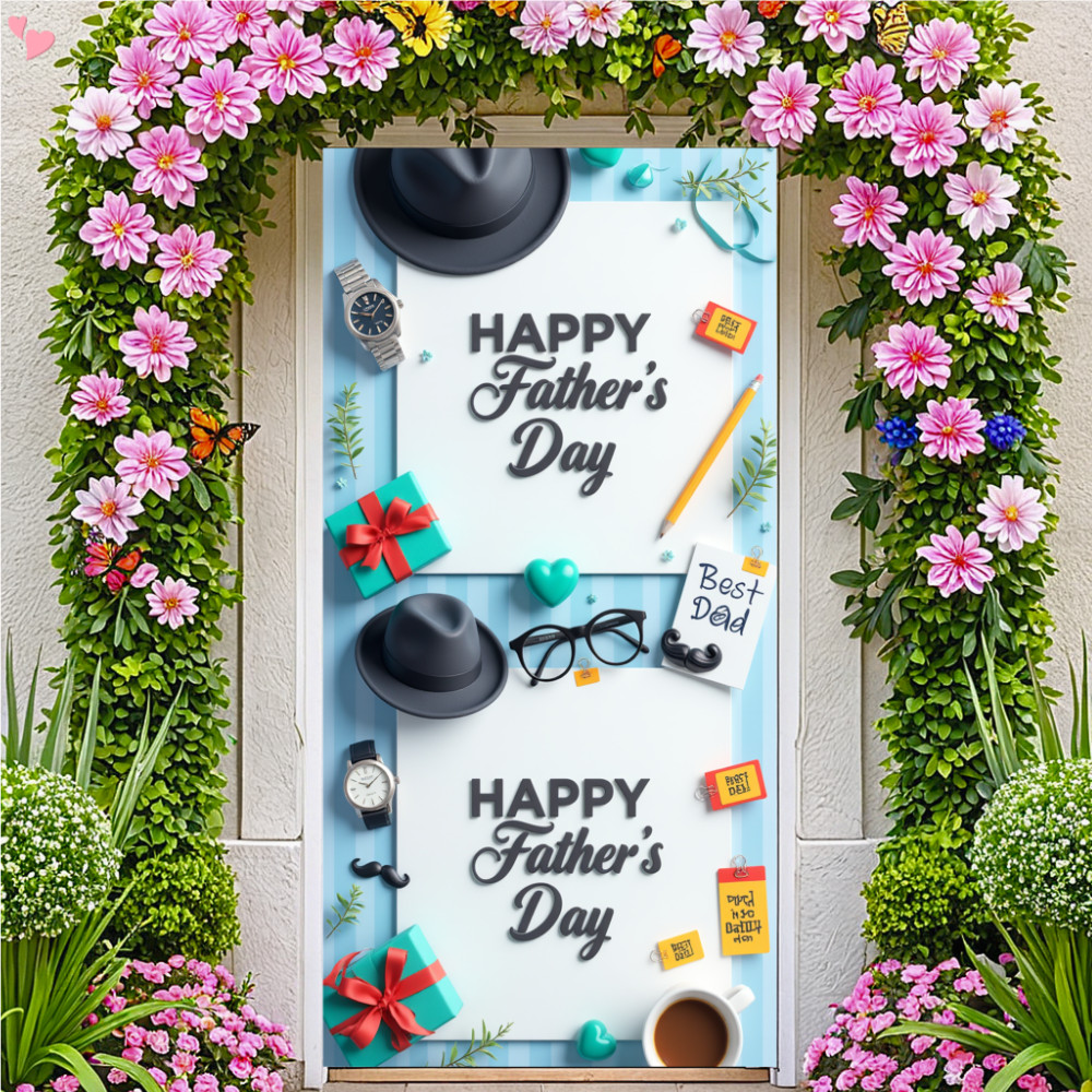 Fathers Day Decoration, Fathers Day Door Cover, Fathers Day Door Banner ...