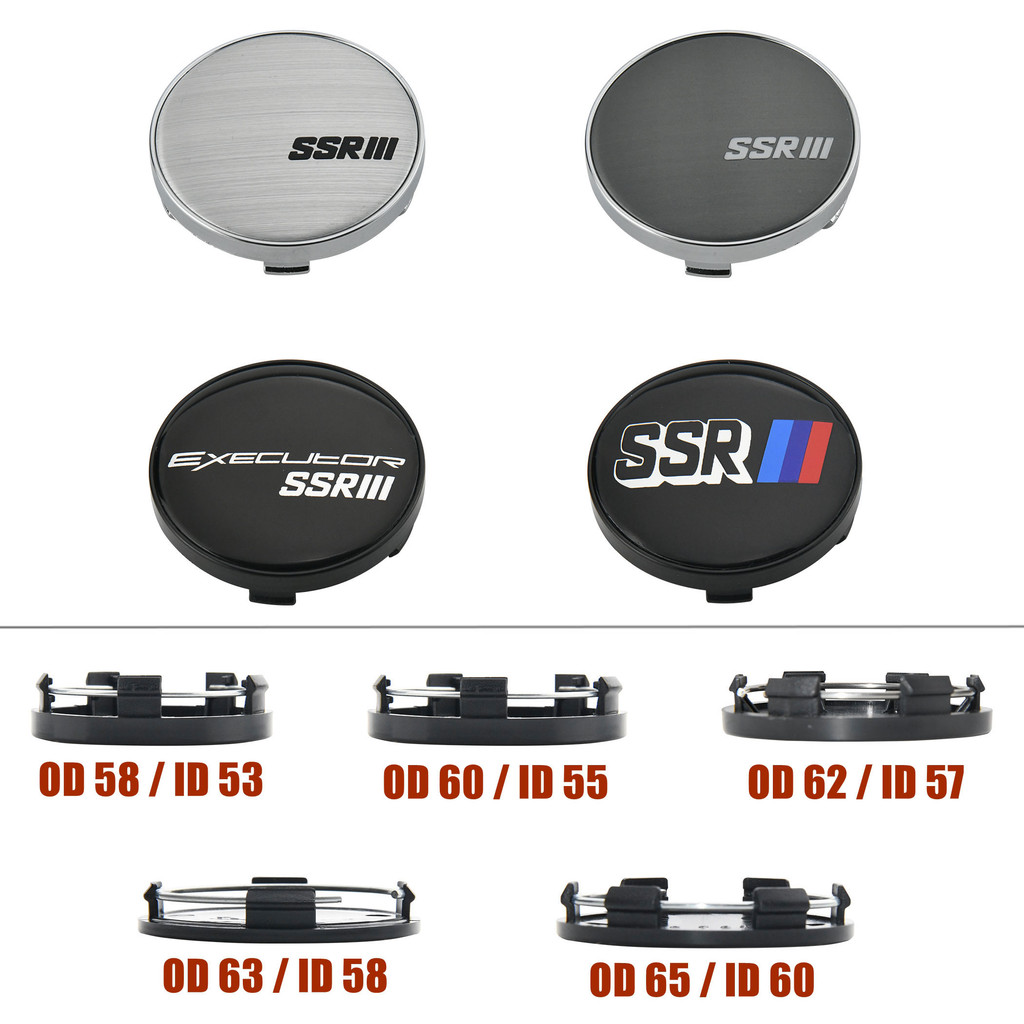 SSR Sport Rim Cover Cap 58mm Wheel Cap 60mm 62mm Wheel Hub Caps 63mm ...